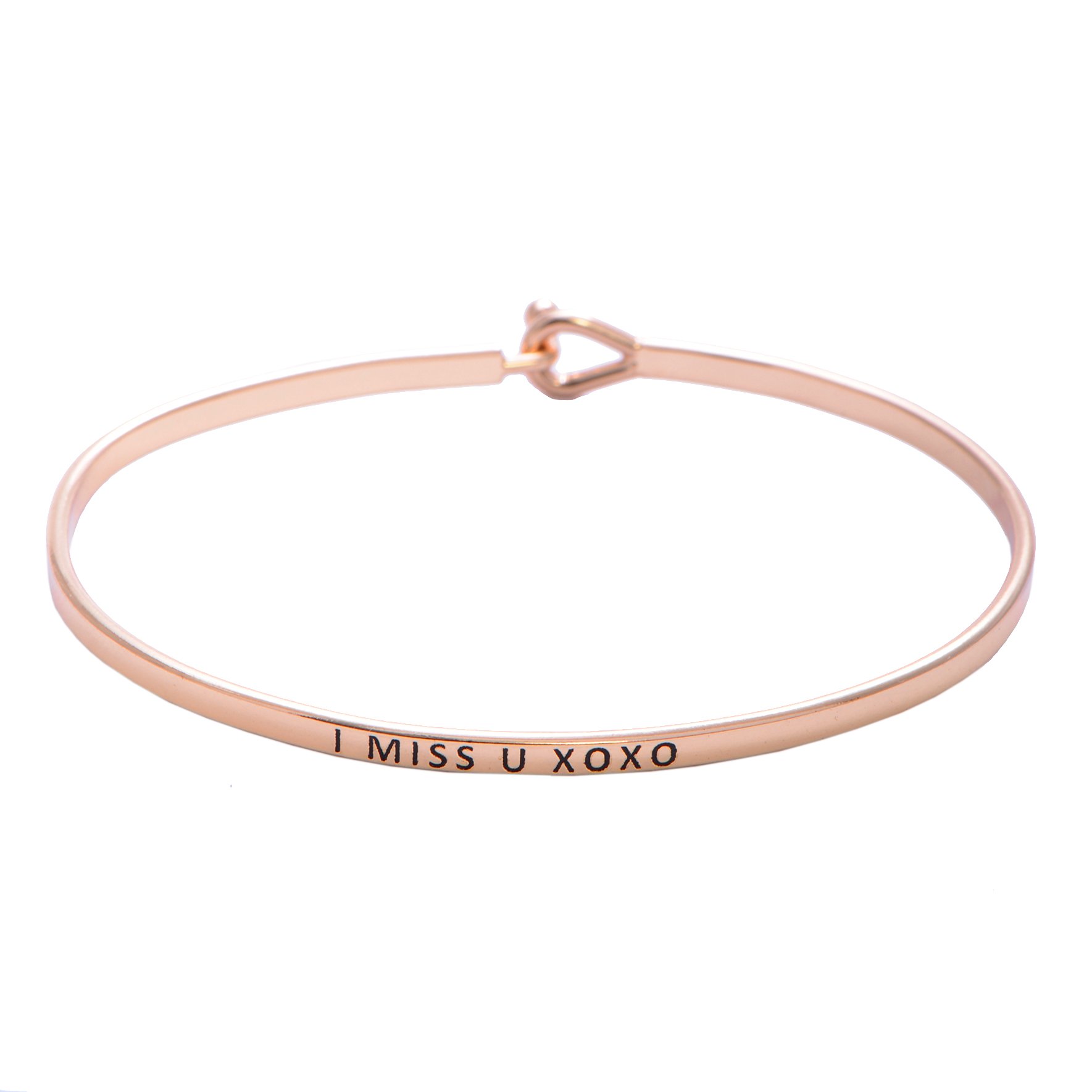 chelseachicNYC Inspirational Mnatraband Bracelet (I Miss You XOXO-Gold)