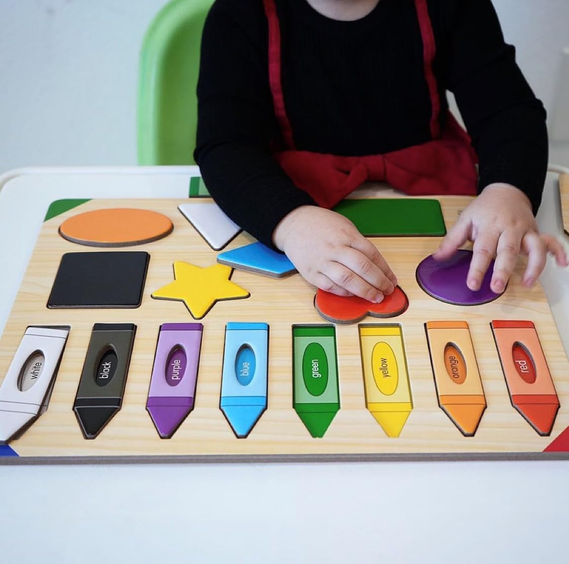 The Learning Journey: Lift & Learn Puzzle Colors & Shapes β Preschool Toys & Activities for Children Ages 3 and Up β Award Winning Educational Toy