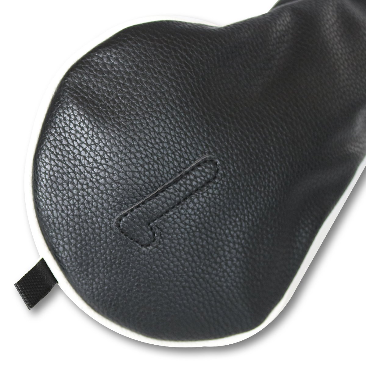 Craftsman Golf Three Pieces 3D Design 1 3 5 Leather Style Driver Fairway Wood Head Cover (Black & White)