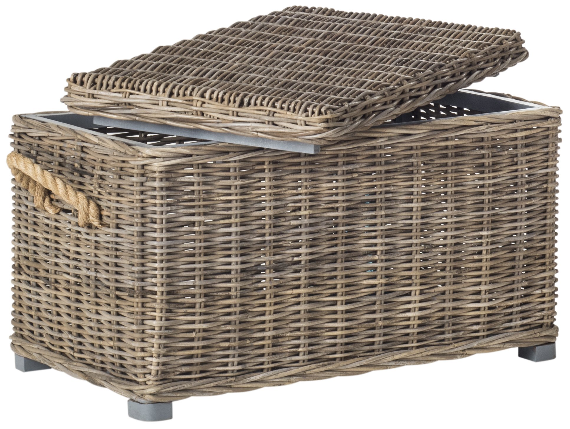 Safavieh Home Collection Salim Grey Rattan Storage Trunk