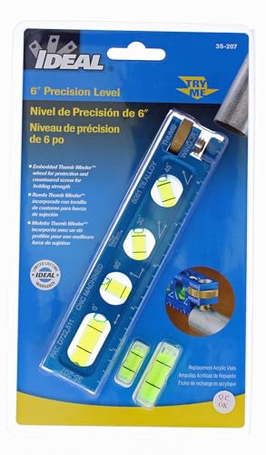 Ideal 35-207 6" Electrician Level With 4 Vials And Magnetic Jaw