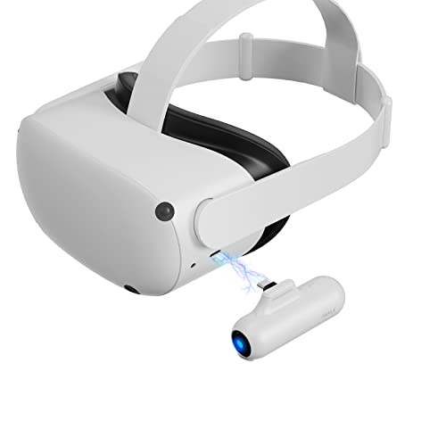 iWALK Linkpod Play Battery Pack Specially Designed for Oculus Quest 2, 4500mAh Extended Power Accessories for VR Headset,Lightweight Head Strap Power Bank Compatible with Meta Quest 2 and Quest,White
