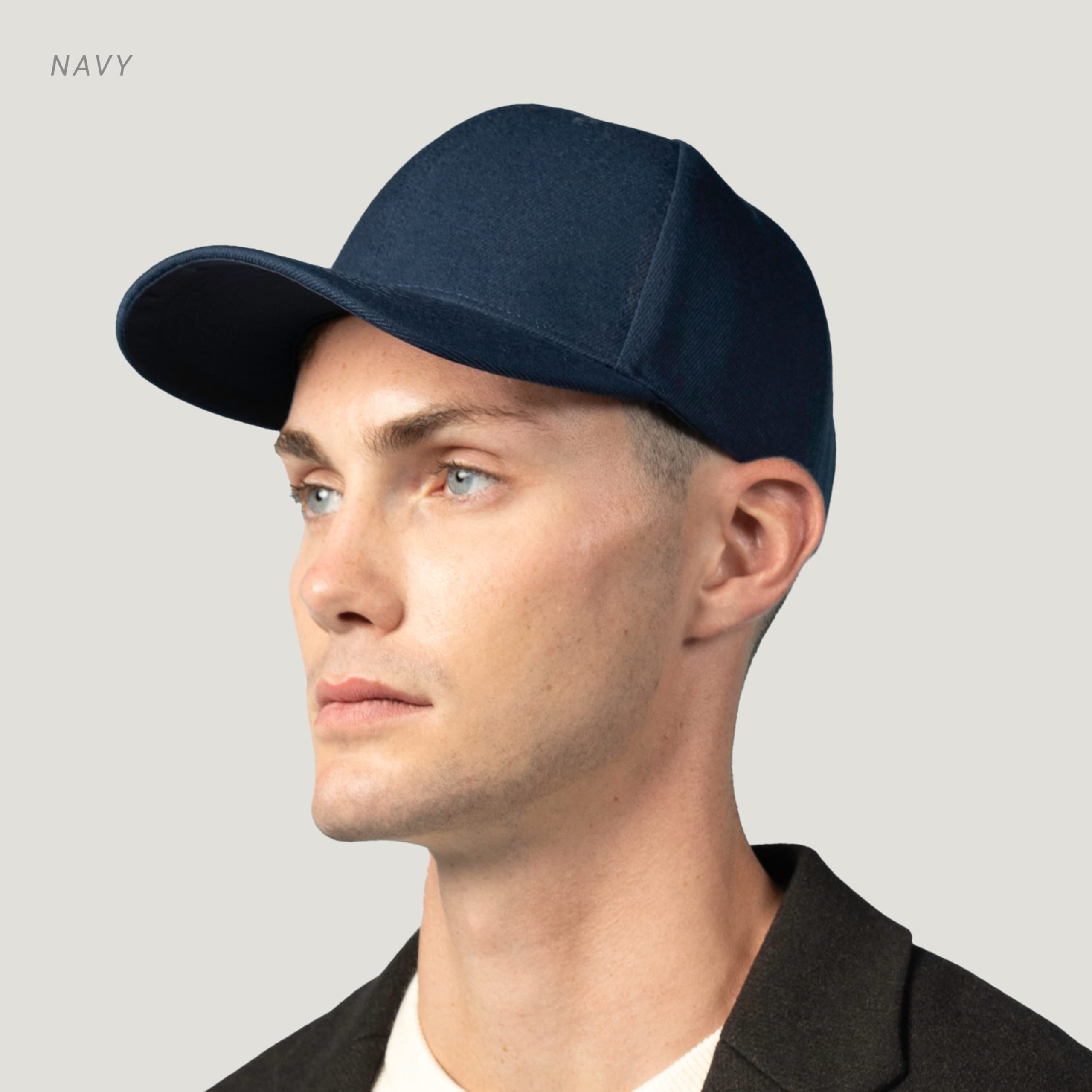 CHOK.LIDS Premium Structured Ball Cap Plain Baseball Caps for Men Women Adjustable Hook and Loop Fastener Outdoor Headwear (Light Pink.)
