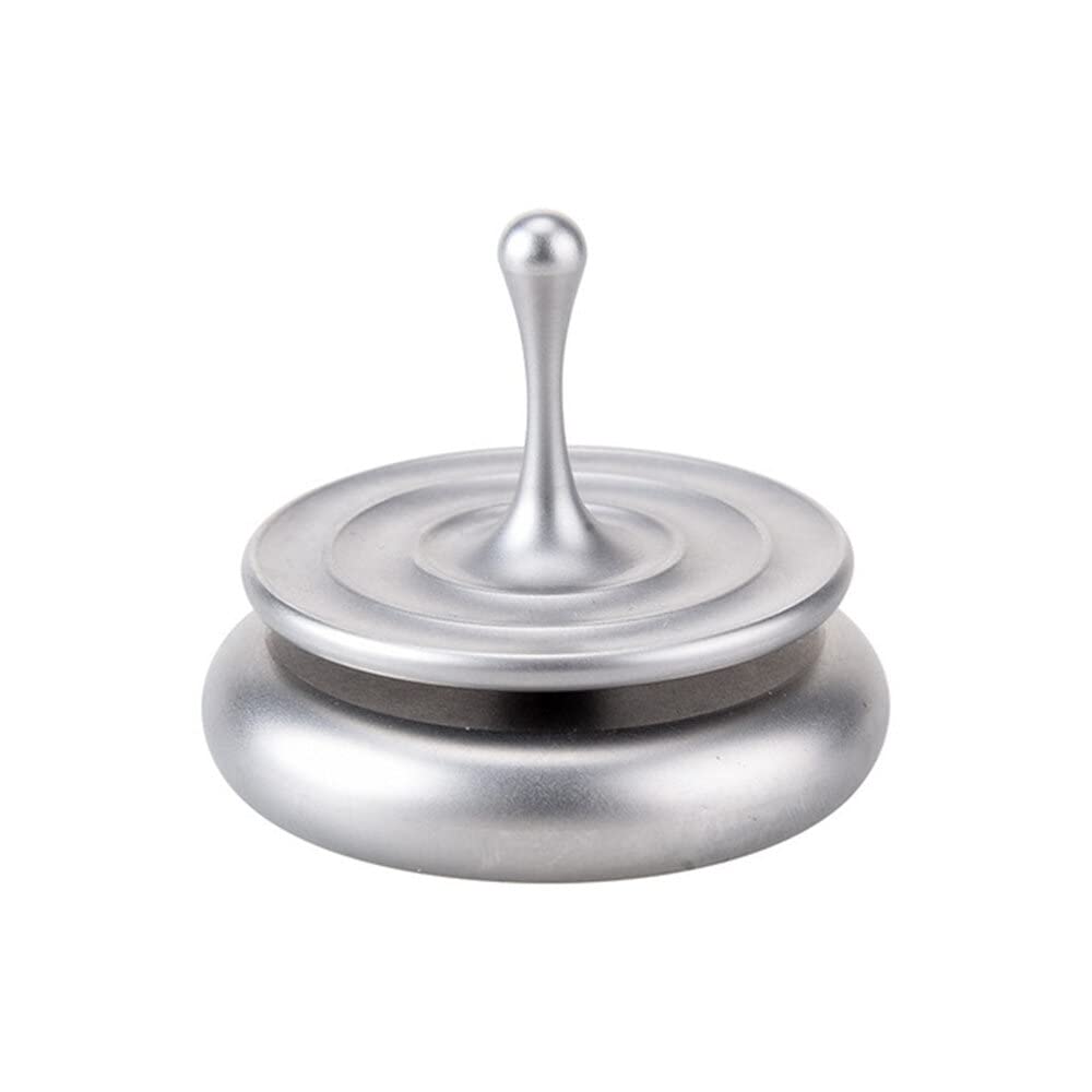 Generic 1pc Water Drop Hand-Twisted Gyro Stainless Steel Sandblasting Version Desktop Spinner Spinning Tops Toys Anti-Stress for Adult #1/0.05