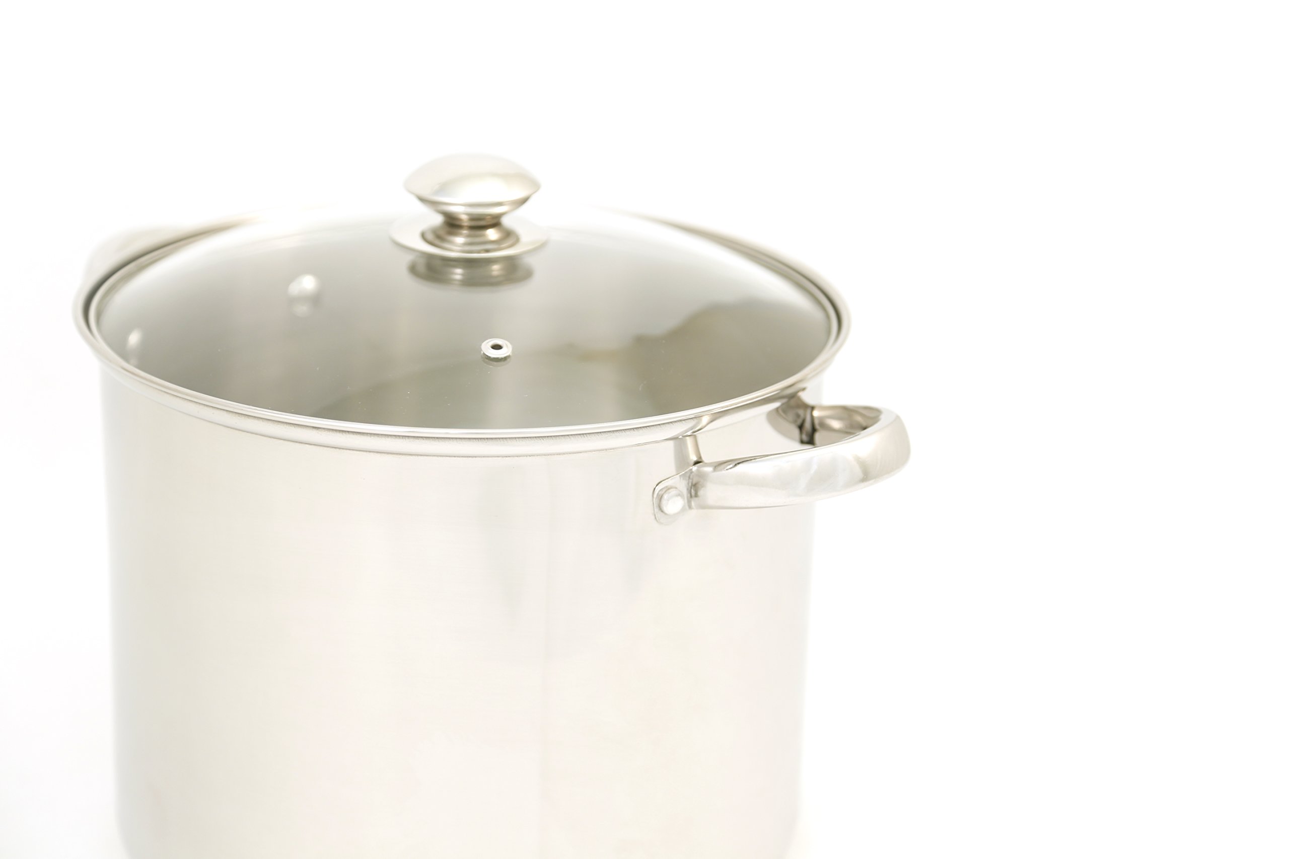 ExcelSteel - 548 ExcelSteel Stockpot with Encapsulated Base, 8 quarts, Silver