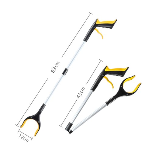 JBNCRYGD Foldable Grabber Reacher Tool for Elderly, Reacher Grabber Pickup Tool, Handy Trash Claw Grabber, Reaching Assist Tool for Trash Pick Up,B