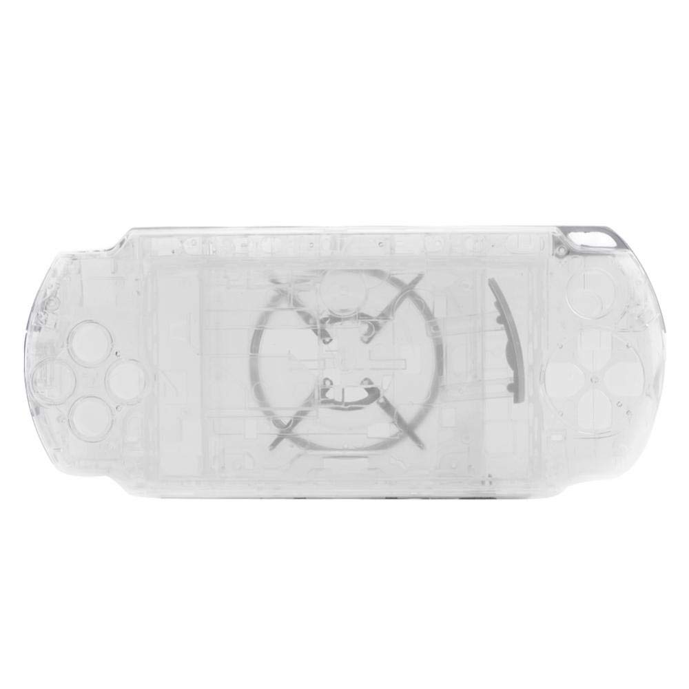 Replacement Full Housing Console Game Shell Case Cover Back Repair Parts for PSP 3000 ,Playstation Portable 3000 System , Shock Absorption and Anti Scratch Design Silver