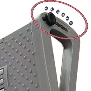 Ergonomic Foot Rest Under Desk with Massage Surface Adjustable Footrest with 6-Level Height Foot Stool Foot Rest for Home/Office Footrest Under Desk at Work Footstool Feet Rest Stool Under Desk