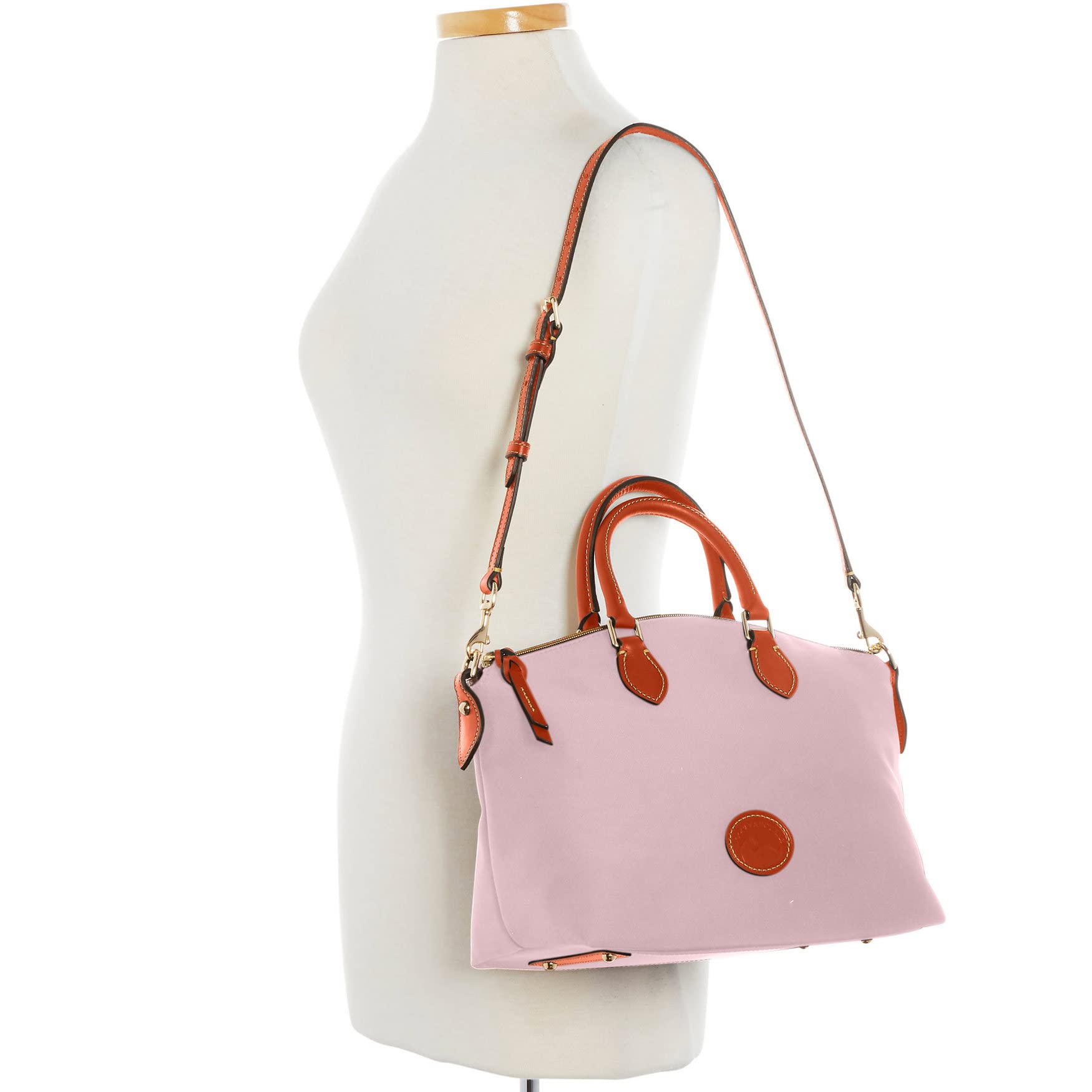 Dooney & Bourke Handbag, Nylon Satchel - Light Pink