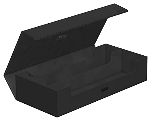 Ultimate Guard Superhive 550+, Deck Case for 550 Double-Sleeved TCG Cards, Black, Compatible with Boulders, Magnetic Closure & Microfiber Inner Lining