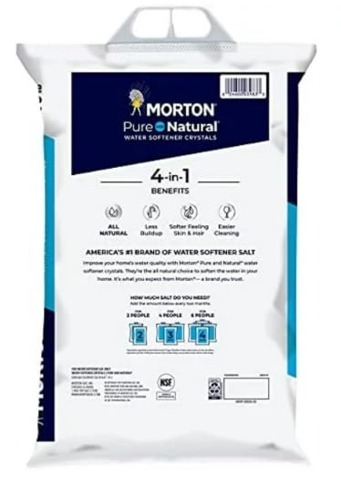 Generic Morton Pure and Natural® Water Softener Salt Crystals, Blue