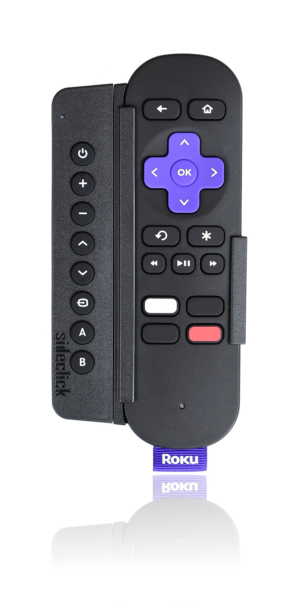 Sideclick Universal Remote Attachment for Roku Streaming Player