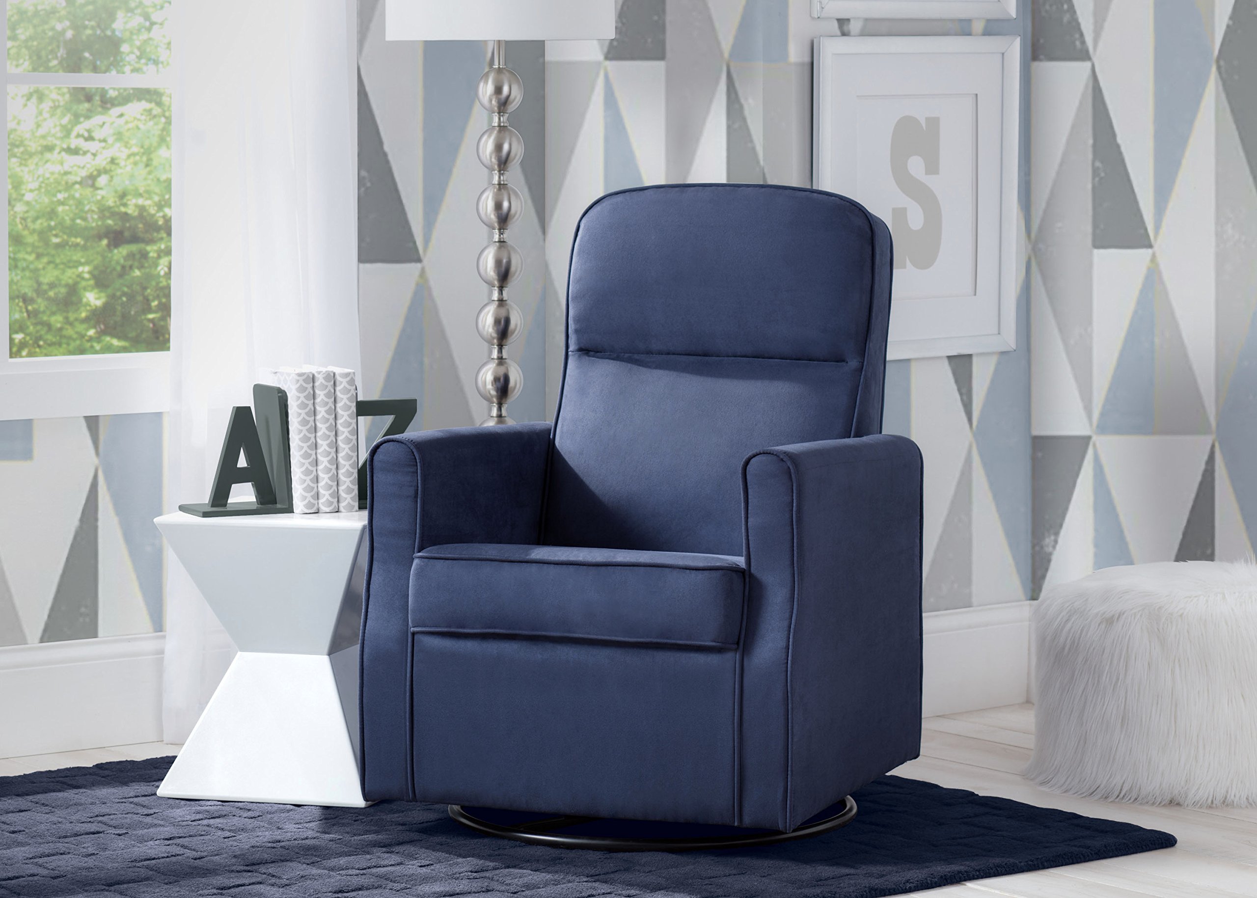 Delta Home Slim Swivel Glider, Navy