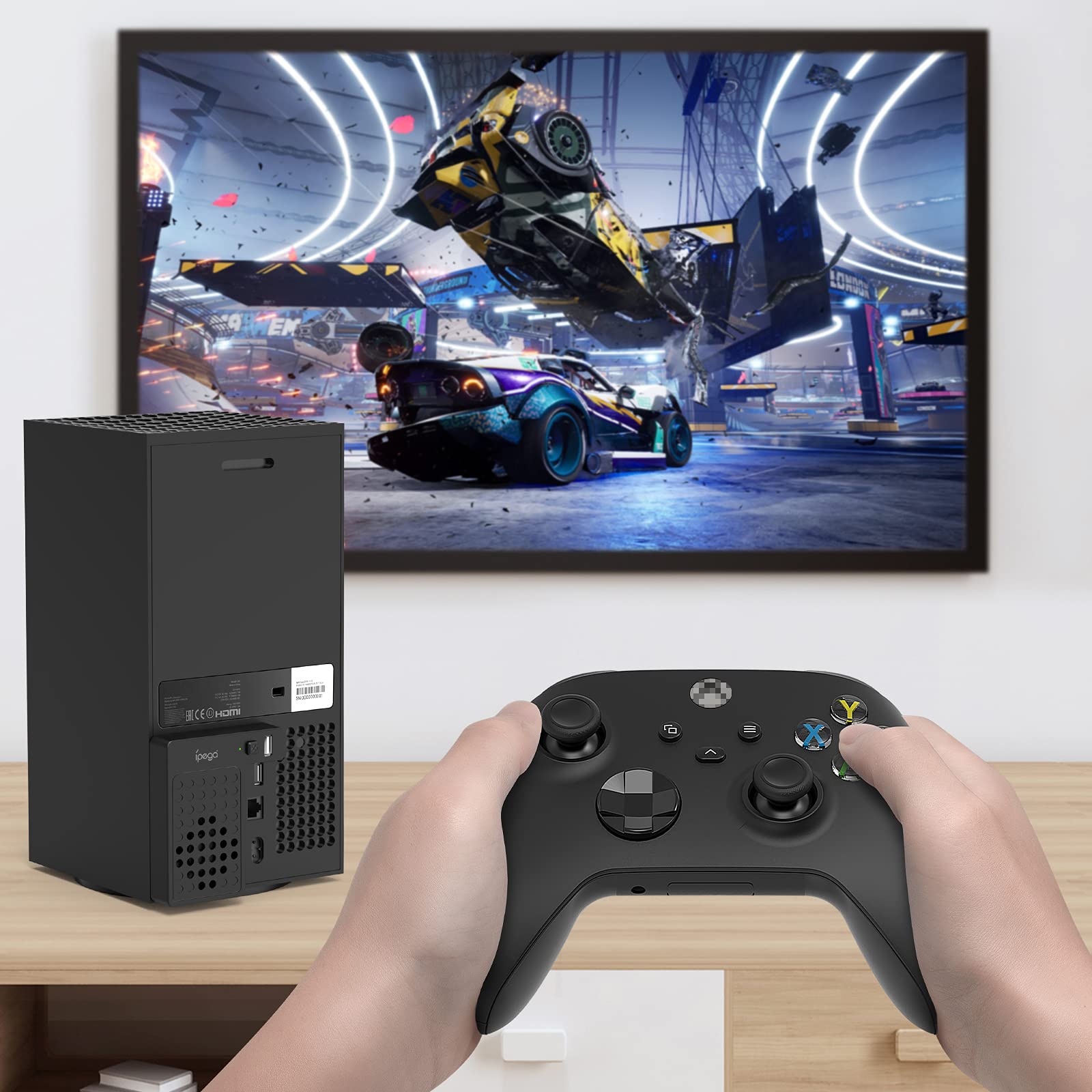 Cooling Fan for Xbox Series X - Upgrade Game Console Cooler Cooling System with USB Hub Port, External Powerful Cooling Fan Offer Quiet Efficient Heat Removal for Xbox Series X Console