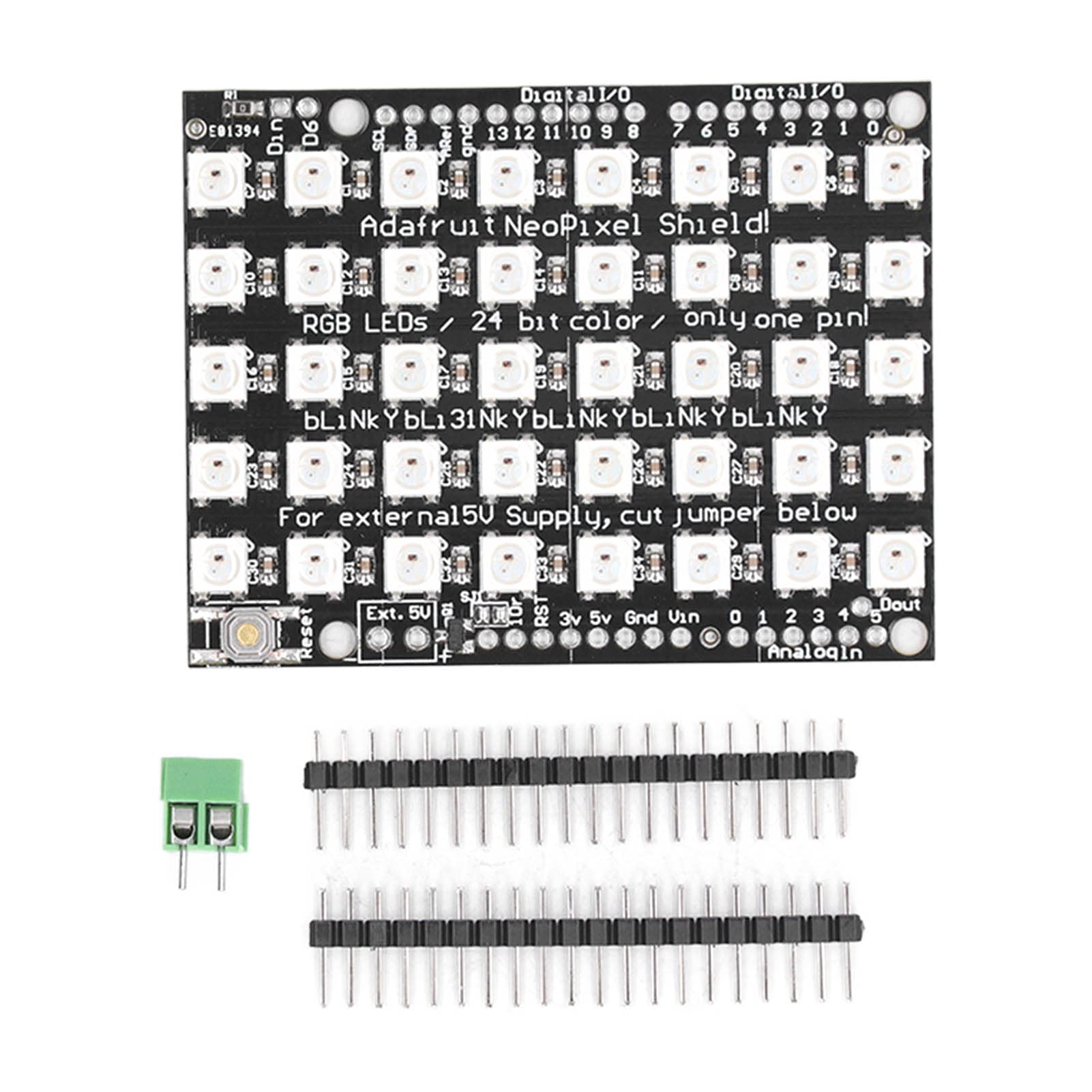 Color Light Development Board, PCB Easy To Install 40 Bits 5x8 WS2812B 5050 RGB LED Driver 5V High Brightness for Bars for KTV