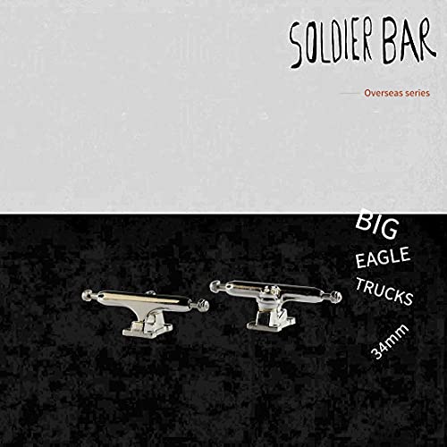 SOLDIER BAR Fingerboards complete (5 Layer Canadian Maple 34mmx 98mm DECK) Finger Skateboards (+34mm Big Eagle Truck+Globular Wheels) (Lighter)