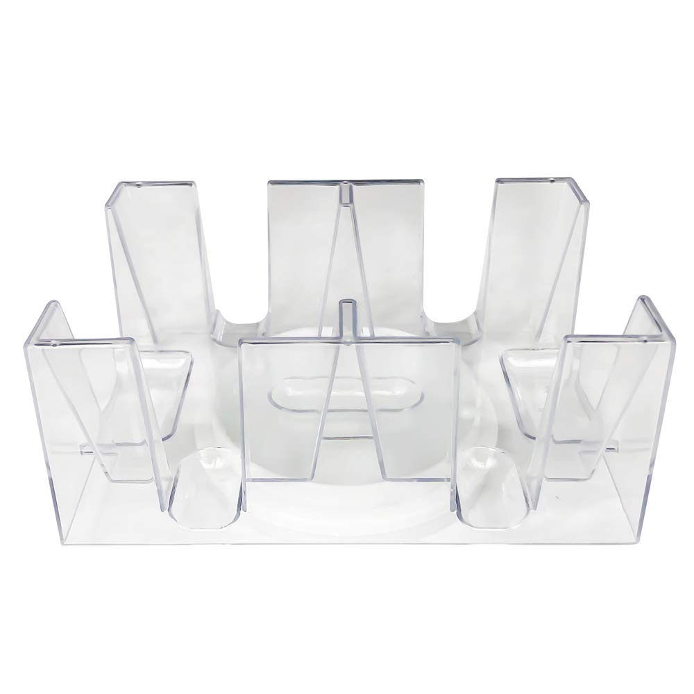 Yuanhe 6 Deck Revolving Rotating Canasta Playing Card Tray