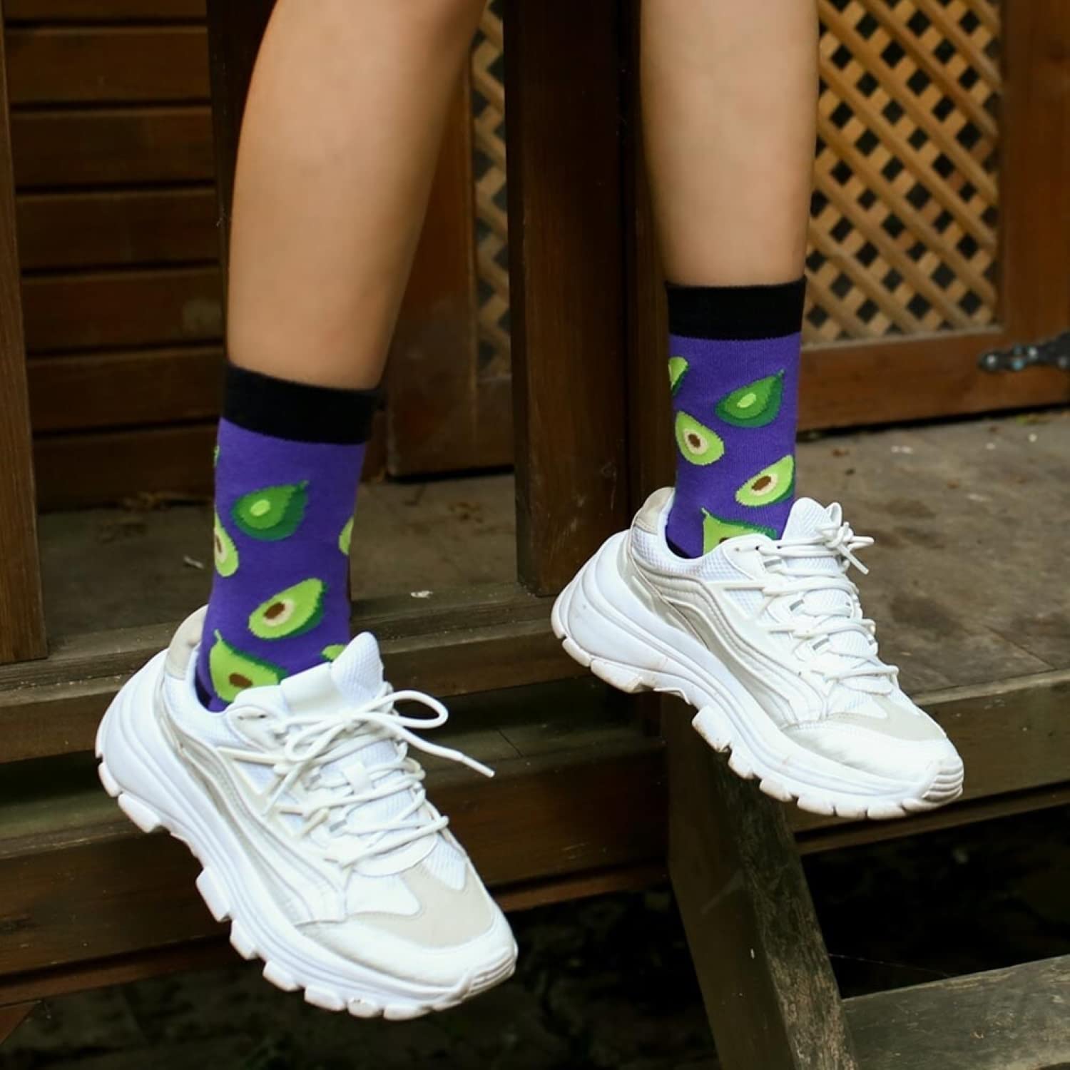 Colorcool 3 Pairs Colorful, Fun, Cool Style and Novelty Fashion Crew Socks for Women