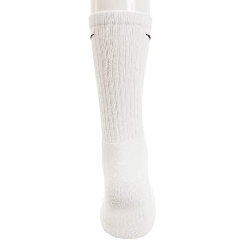 Nike Everyday Cushion Crew Training Socks, Unisex Nike Socks with Sweat-Wicking Technology and Impact Cushioning (3 Pair), Multi-Color, Medium