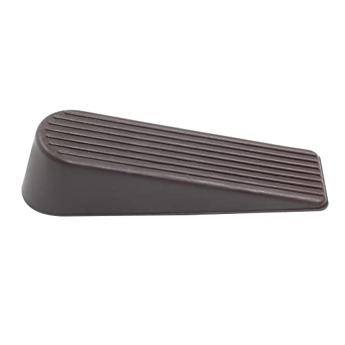 Cionyce 4 Pack Door Stopper Wedge Door Stop Thick Door Stopper Rubber Door Stopper Non-Scratching Doorstops(Brown)