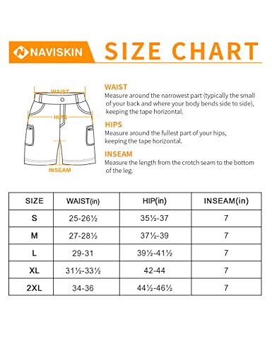 NAVISKIN Women's Hiking Cargo Shorts UPF 50+ Outdoor Shorts Quick Dry Water Repellent Camping Golf Shorts Black Size XL