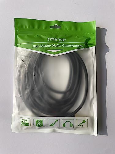 tisino 1/4 inch TRS Stereo to Dual 1/4 inch TS Mono Insert Cable Y-Splitter Stereo Breakout Cable Patch Cord - 6.6 feet