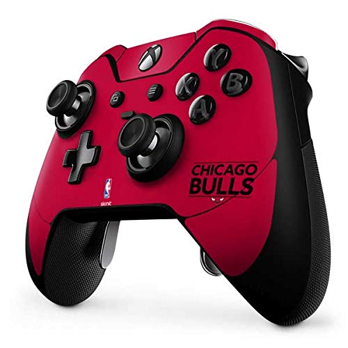 Skinit Decal Gaming Skin Compatible with Xbox One Elite Controller - Officially Licensed NBA Chicago Bulls Standard - Red Design