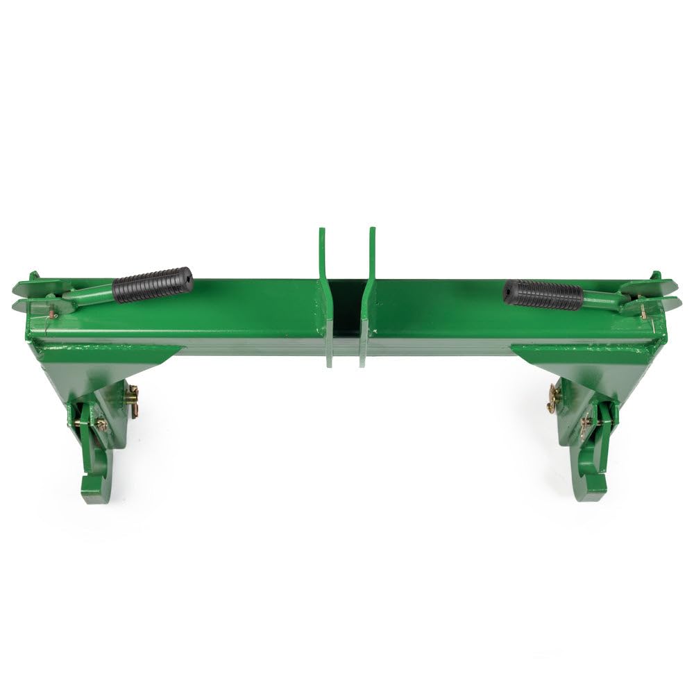 Titan Attachments Green 3 Point Quick Hitch Adaptor to Category 1 Tractors, 3000 LB Lifting Capacity, 27.5" Between Lower Arms, 14.5" ~17.5" Level Adjustment