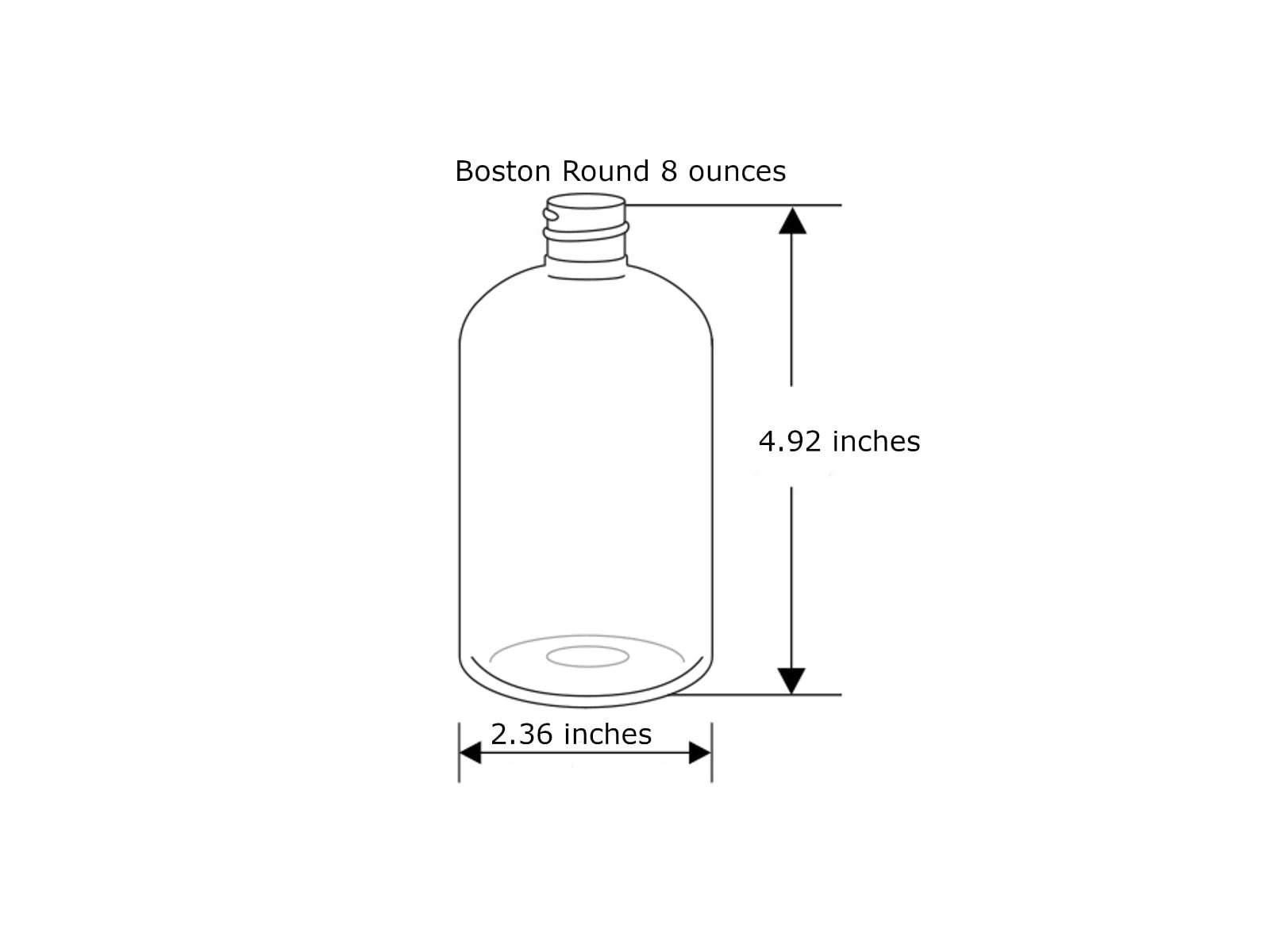 Natural Farms 3 Pack β 8 oz - Clear Boston Plastic Bottles β Black Flip Top - for Essential Oils, Perfumes, Cleaning Products