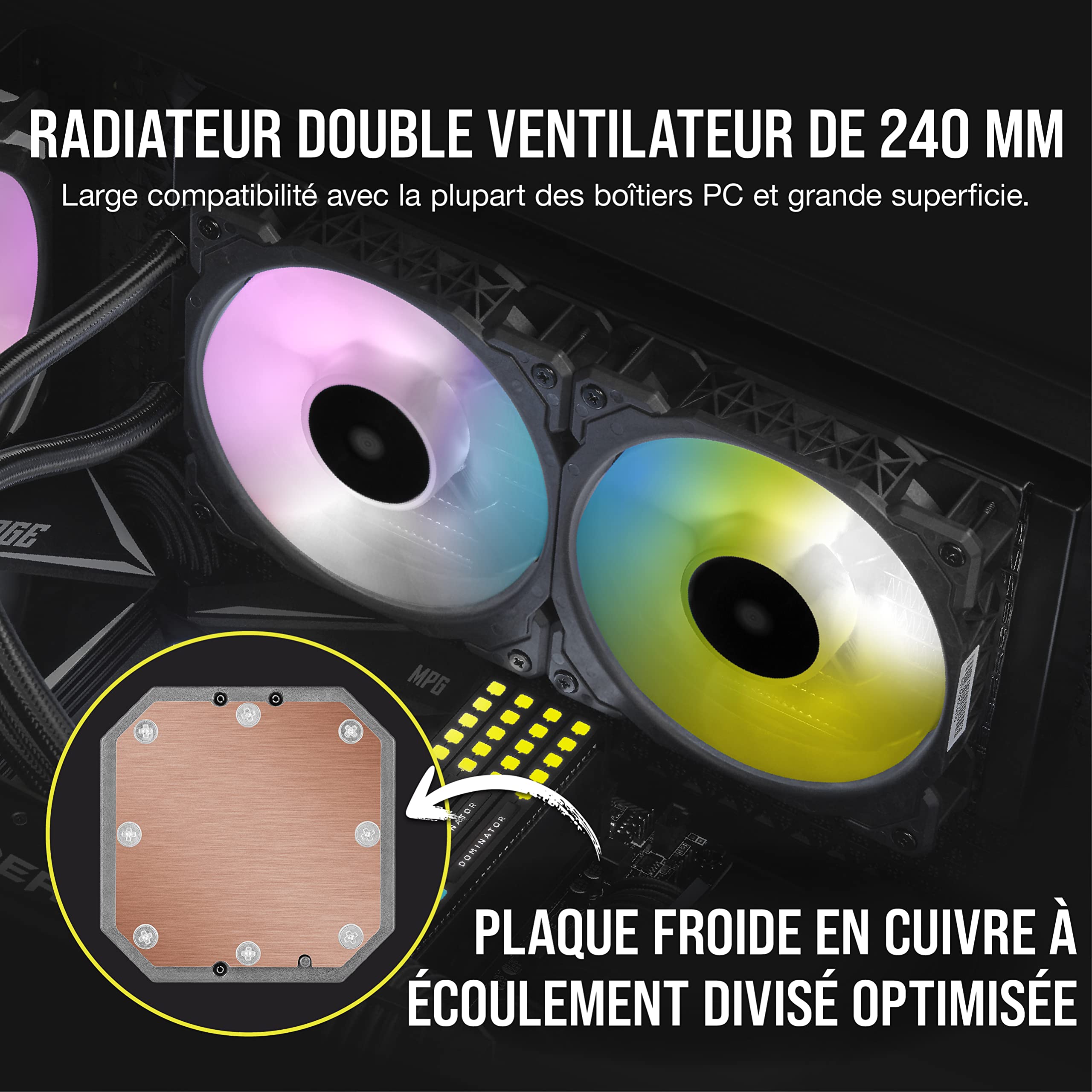 Corsair iCUE H100i Elite Capellix Liquid CPU Cooler for Desktop - White