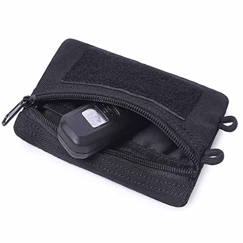 Tool EDC Pouch, EDC Pocket Organizer, Knife Case, EDC Pouch, Pocket Knife Case, Tactical Pouch Storage EDC Gears, Hold Flashlight, Pocket Knife, Tactical Pen, Notebook (Black,Only Bag)