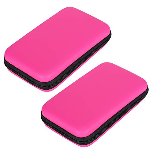 Convenient To Carry Versatility Bright Eva Material Game Consoles Storage Bag Storage Bag For Home Office 3Ds 3Ds Ll(Pink)