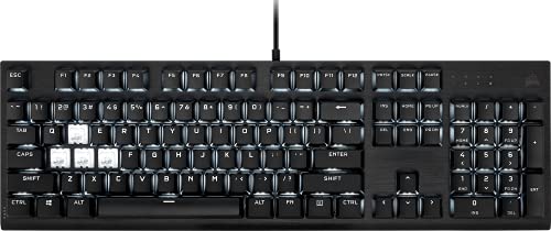 Corsair PBT Double-Shot PRO Keycap Mod Kit – Double-Shot PBT Keycaps – Onyx Black – Standard Bottom Row – Textured Surface – 1.5mm-Thick Walls – O-Ring Dampeners