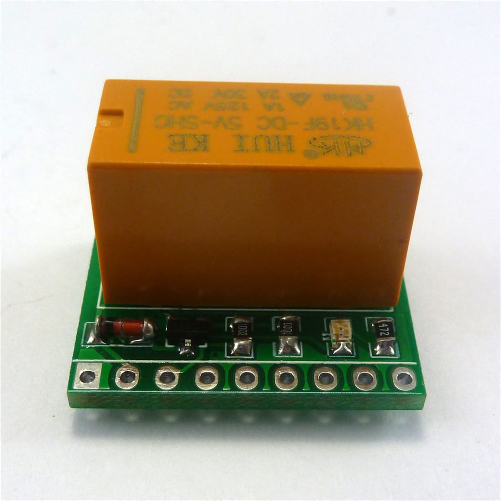 EWNICE 4 Pcs Mini Ultra-Light 1 Channel Relay Board for Motor reversing Polarity Reversal HK19F DC5V PCB Module