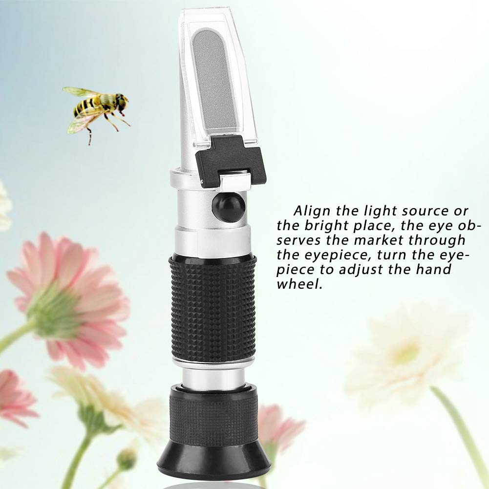 GLOGLOW Refractometer for Honey Moisture, Honey Refractometer Multipurpose Compact Portable for Bee Keeping Supplies