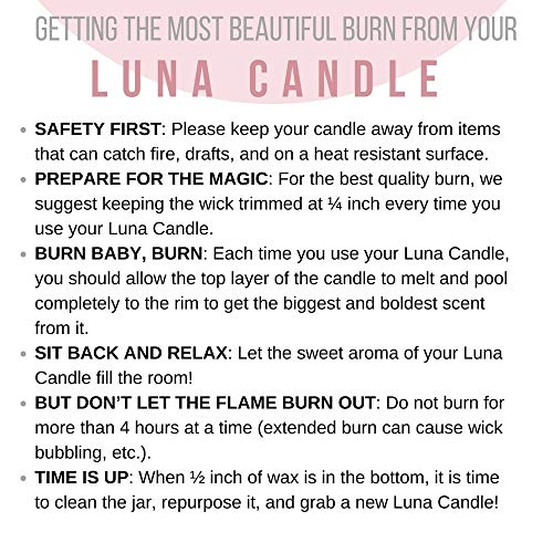 LUNA CANDLE CO. Elegant Fine Bourbon Soy Jar Candle, 11oz. Clear Glass, Low Smoke, Long Burn Up to 110 Hours of Burn Time, Hints of Wood and Vanilla, Made in The USA-Call Me Old Fashioned