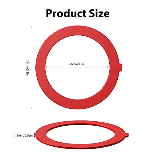 Flush Valve Seal for Kohler, 3-Pack Upgraded Silicone Material Canister Flush Valve Toilet Gasket Replacement Parts for K-GP1059291, Easy to Install and Uninstall