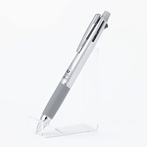 uni JETSTREAM 4&1 Red, Green, Blue, and Black 0.7mm Ballpoint Multi Pen and 0.5mm Mechanical Pencil (Silver)