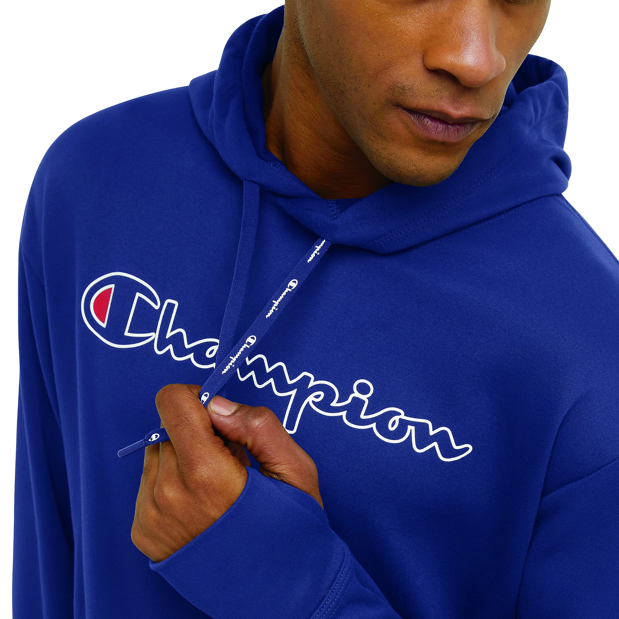 Champion, Game Day Moisture-Wicking Breathable Stretch Men's Hoodie, Athletic Navy-586L3A, Medium