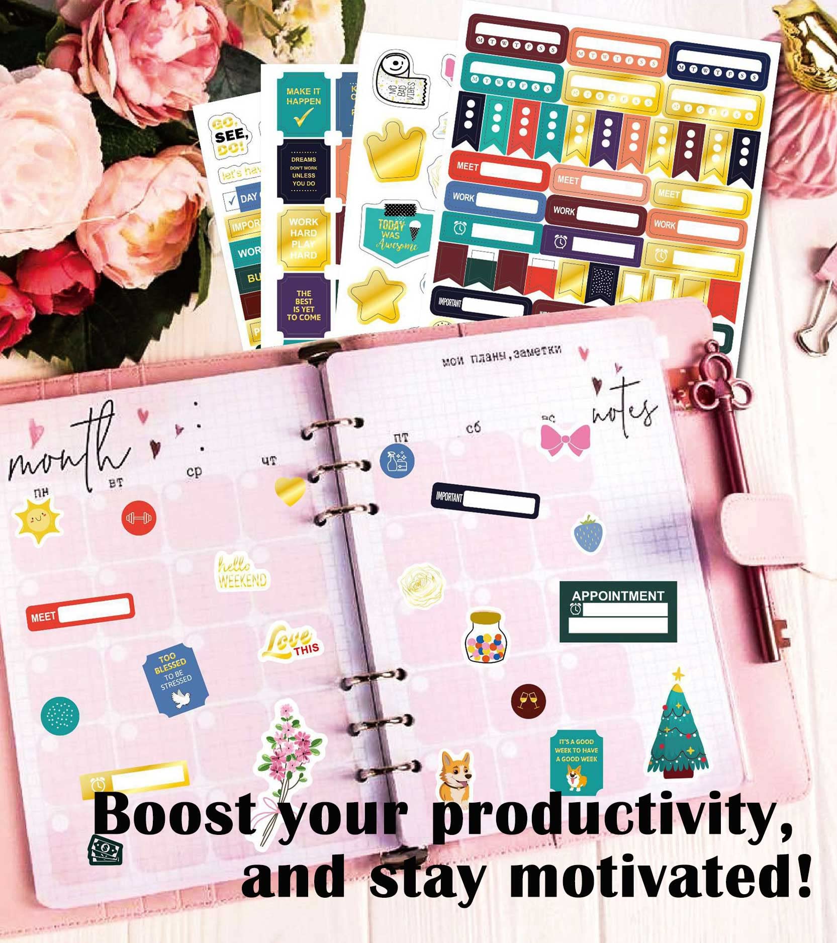 Deselen Undated Agenda 2023 Daily Planner 2024, Undated Planner, Daily Planner, Planner, 2024 Monthly Planner, Weekly Planner, Goal Setting, A5 Calendar, Simple Teacher Supplies Daily, Black