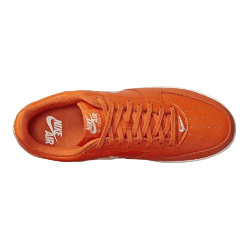 Nike Mens Air Force 1 '07 Basketball Shoes,Safety Orange/Summit White,8