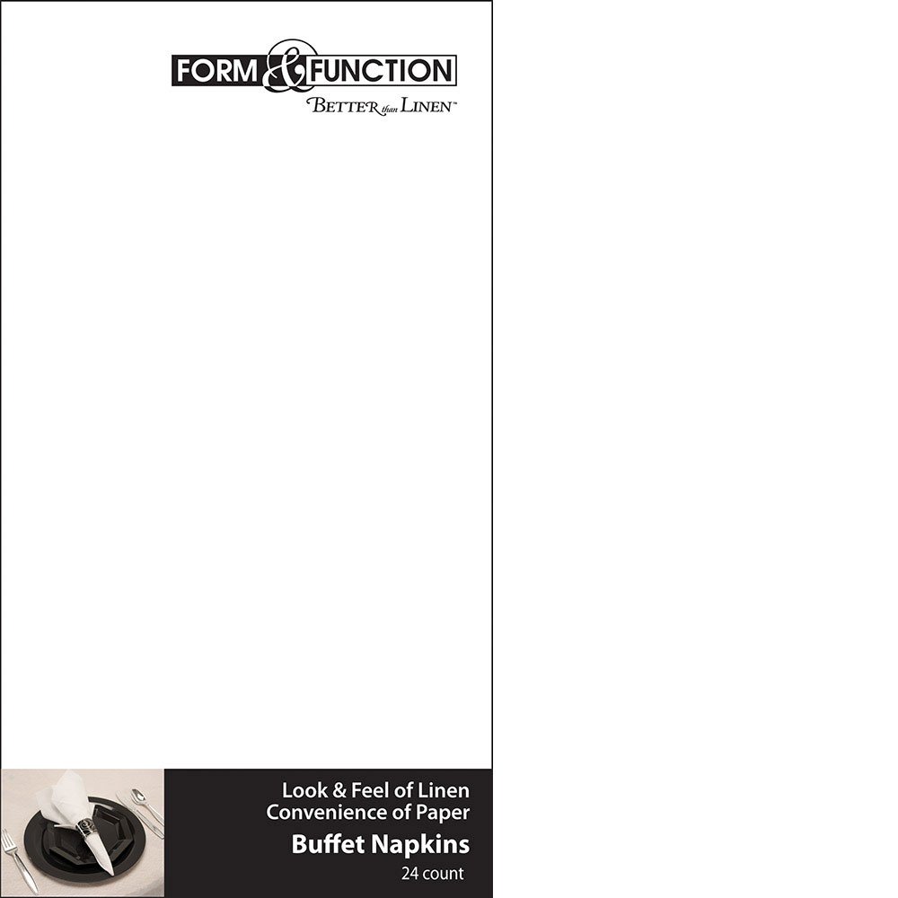 Creative Converting Buffet Napkins, 4 1/4" X 8", White