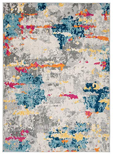 Rugshop Sky Collection Transitional Abstract Area Rug 7'10" x 10' Multi