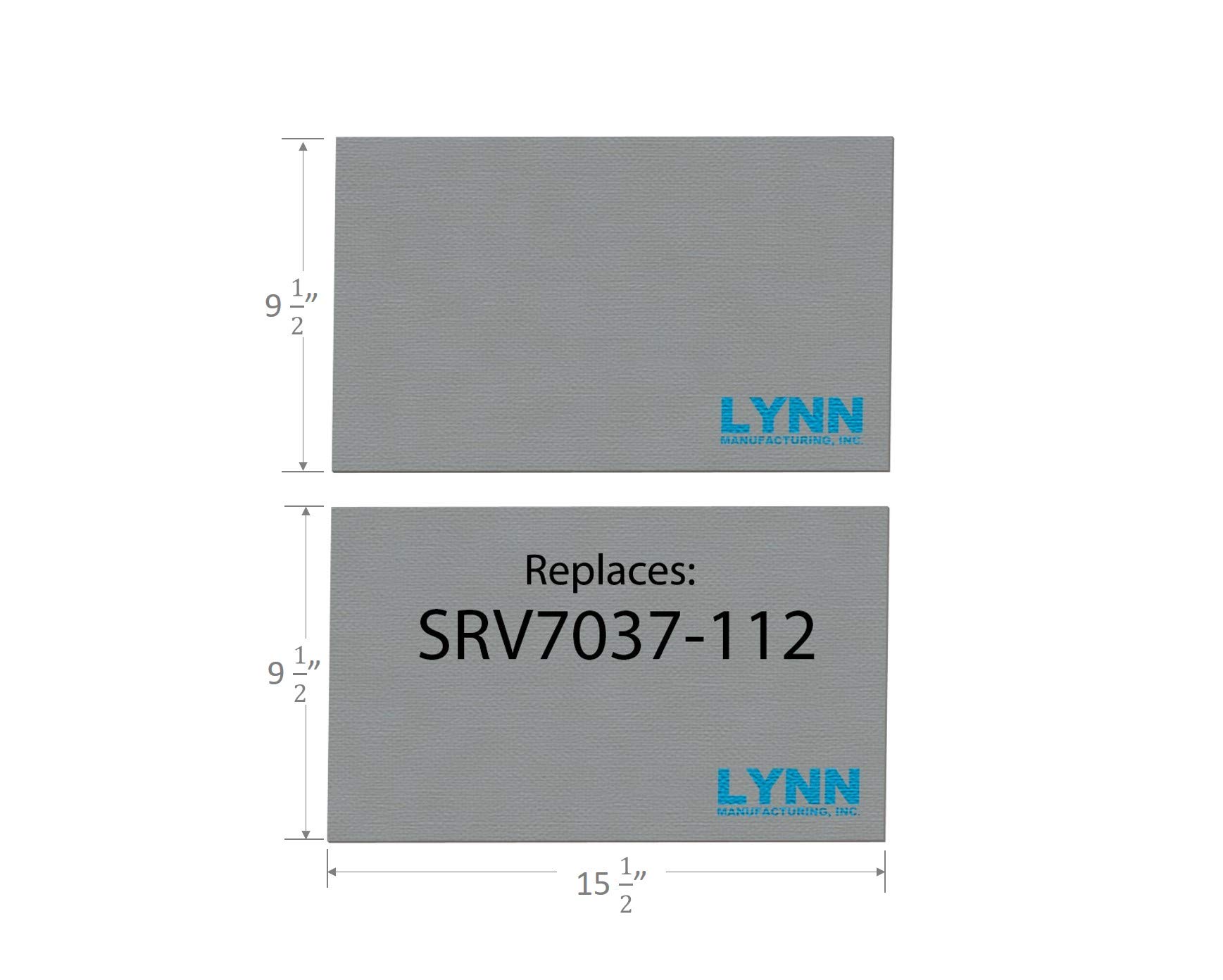 Lynn Manufacturing Replacement Quadrafire Baffle Board, 4300 ACC, SRV7037-112, Set of 2, 2363A