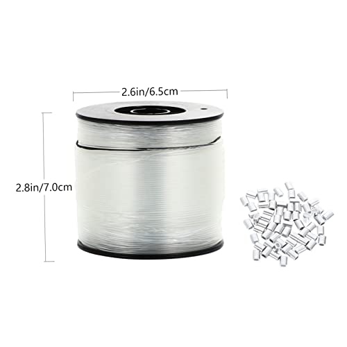 INOOMP Fishing Wire 3 Sets Nylon line Aluminum Parts Nylon Beading Thread Clear monofilament Thread Nylon net Strap Nylon Wire Wear-Resistant Rope Invisible Flying Clear Fishing Line