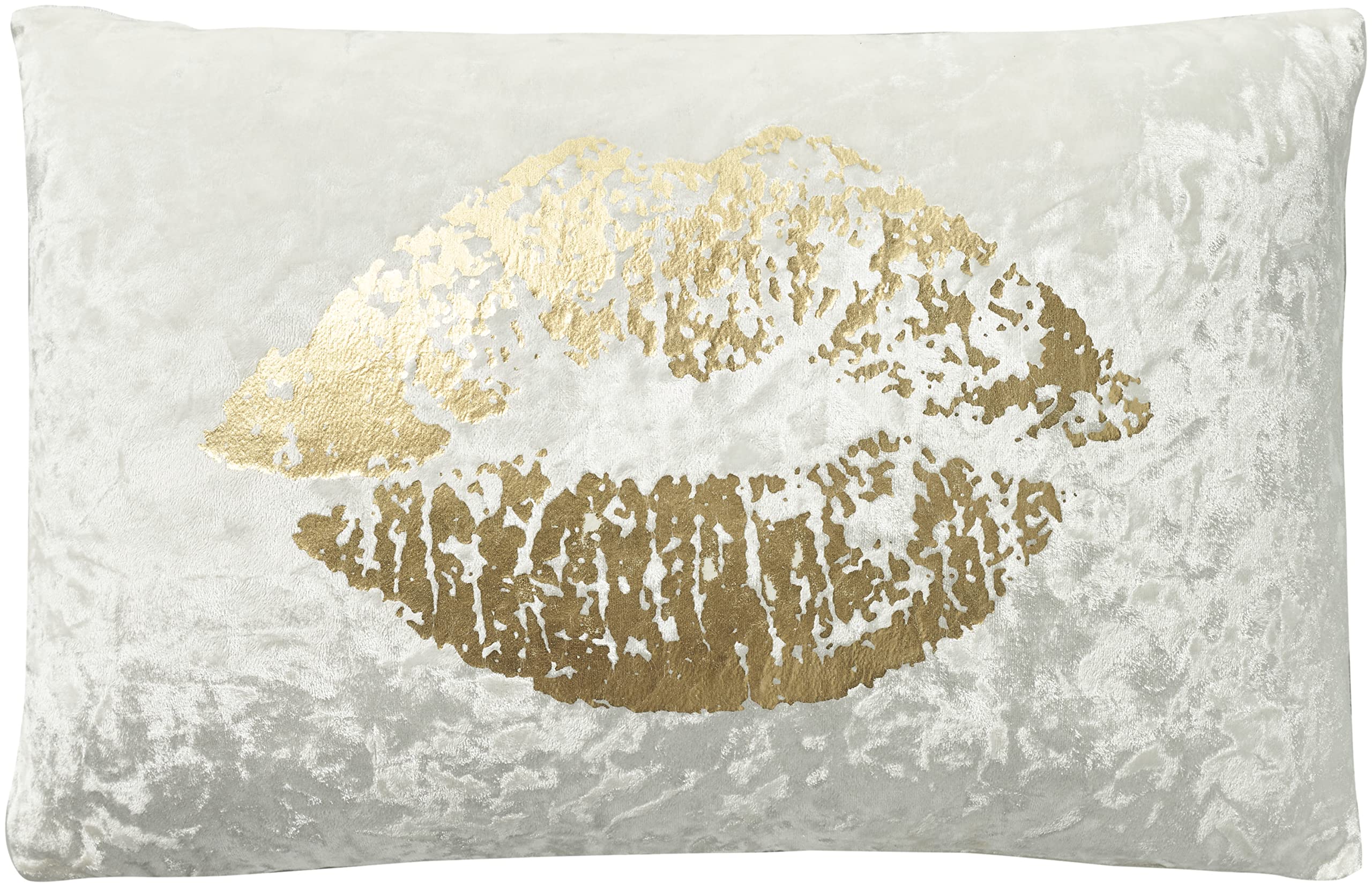 Mina Victory Luminescence Throw Pillow, 12" x 18", Gold