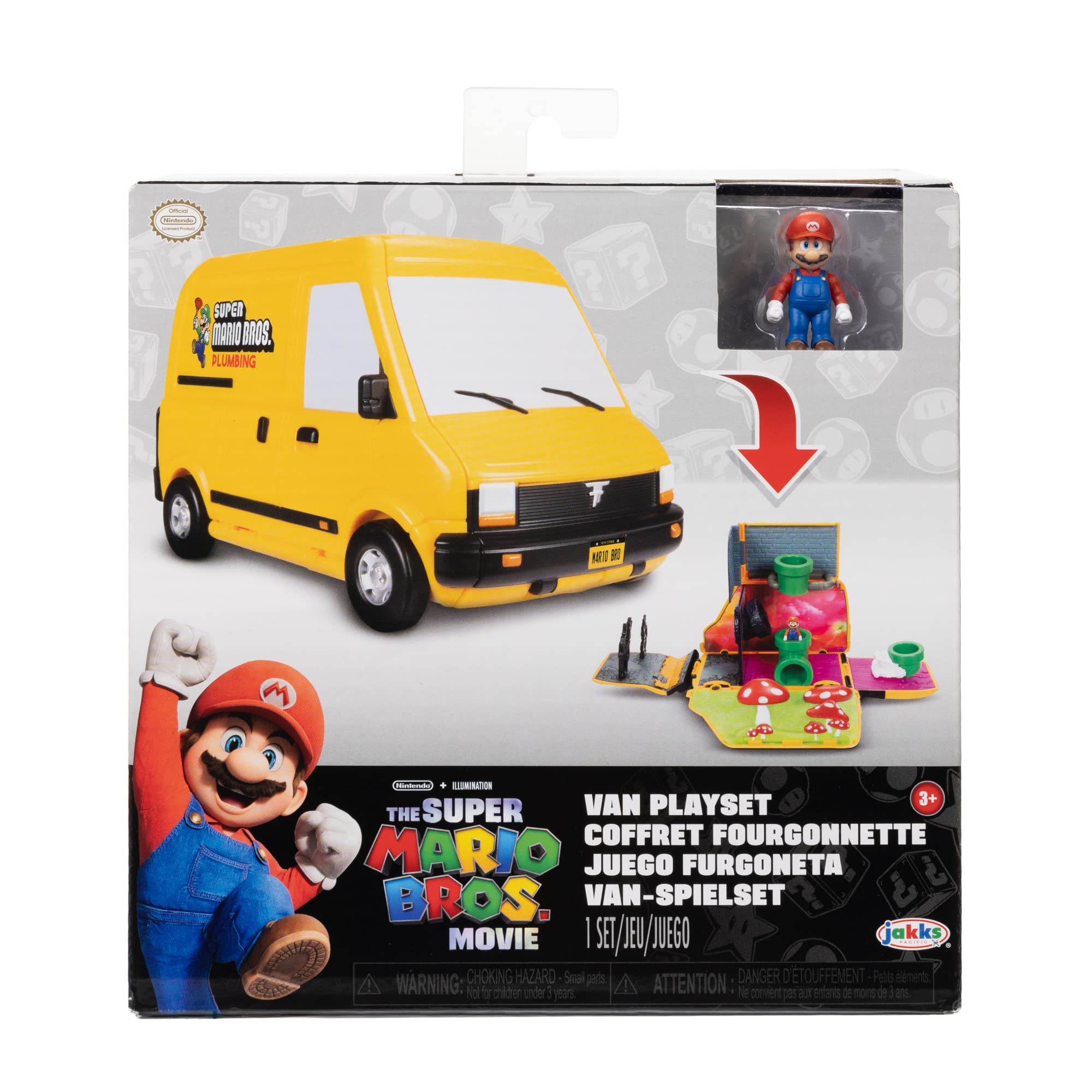 THE SUPER MARIO BROS. MOVIE β Van Playset with 1.25β Mini Mario Figure