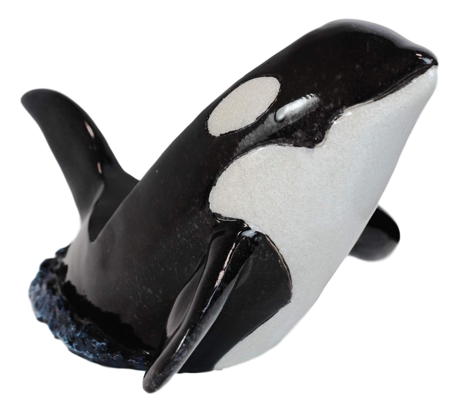 Ebros Deep Ocean Marine Orca Killer Whale Breaching Out of Water Wine Bottle Holder Statue 9.25" Long Nautical Sea Coastal Boating Fish Themed Storage Caddy Figurine