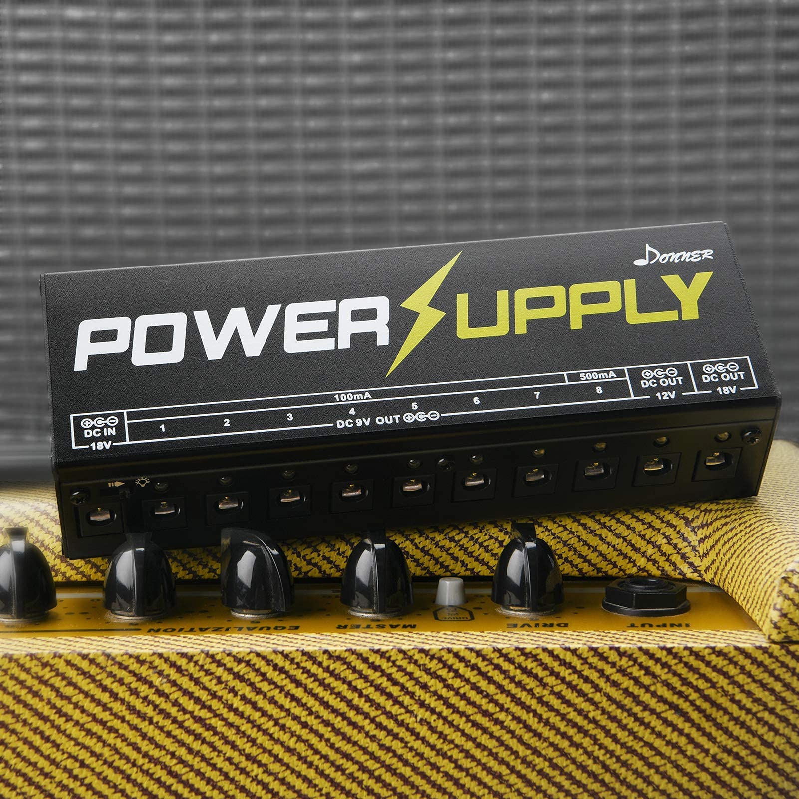 Donner Wah Guitar Pedal & DP-1 Guitar Power Supply 10 Isolated DC Output for 9V/12V/18V Effect Pedal Visit the Donner Store