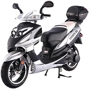 SmartDealsNow Powersports TAO TAO Adult Street Scooter 150cc Lancer Eagle 150 Gas Powered Moped, Black